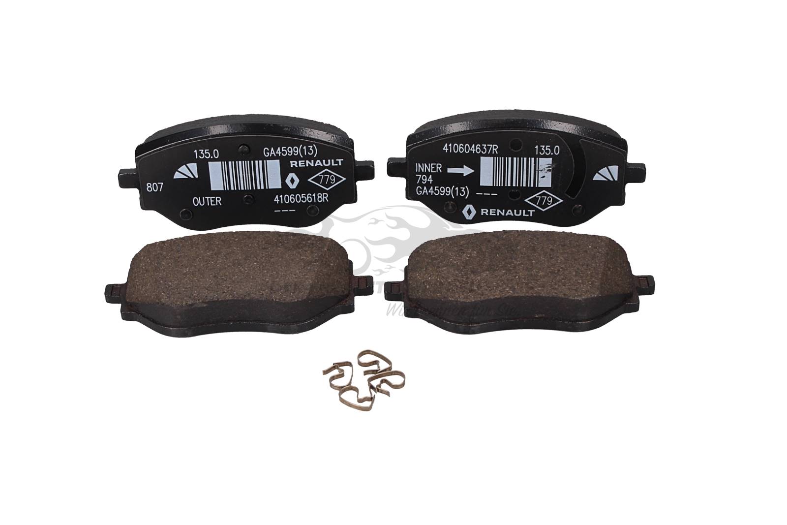 Original Bremsbeläge vorne für Renault Clio V 410608885R | eBay
