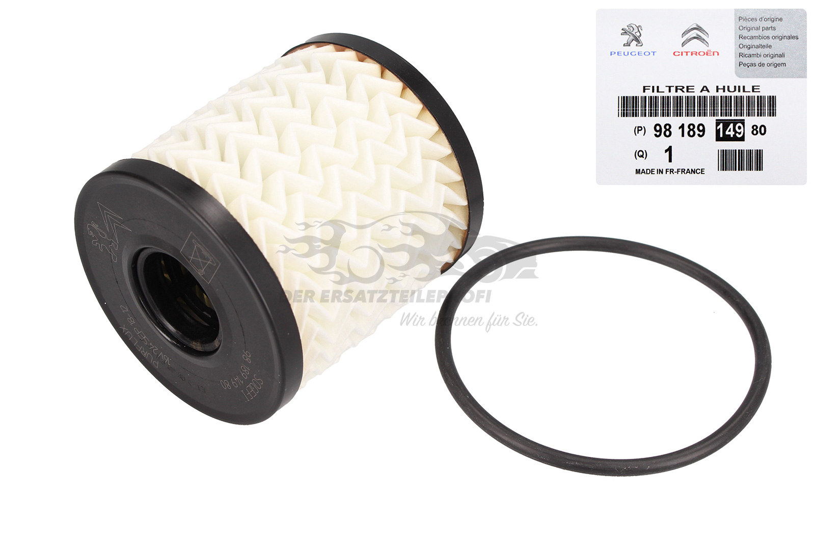 Original Ölfiltereinsatz für Citroen C3, C4 9818914980 | eBay